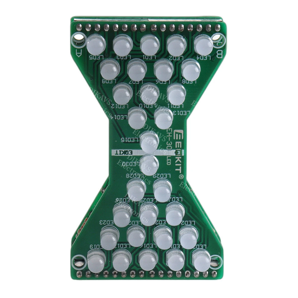 Learn To Solder Fun Kit LEDs Hourglass DIY Electronic Projects PCB ...
