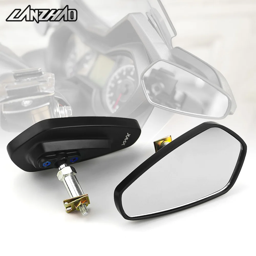 XMAX-Motorcycle-Rear-View-Mirror-White-Convex-Aluminum-Mirrors-for ...