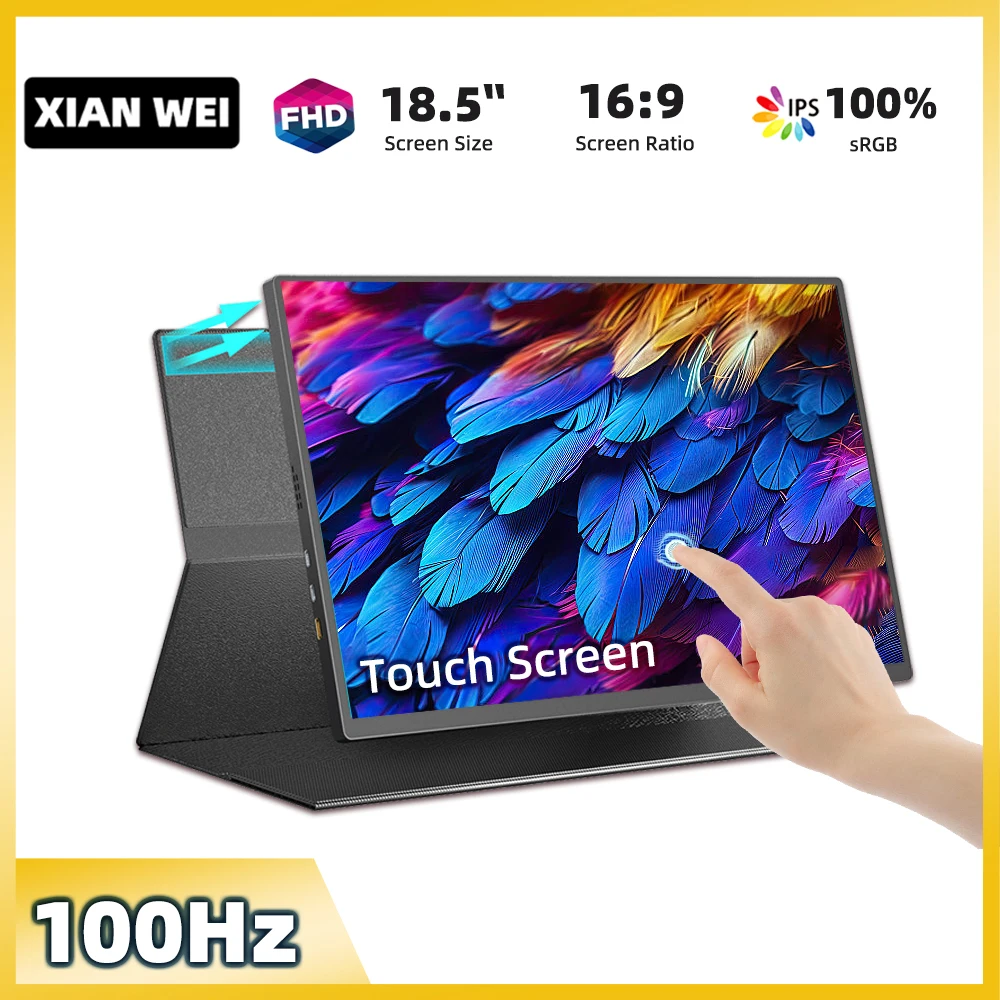 XIANWEI-pantalla-t-ctil-de-18-5-pulgadas-Monitor-port-til-de-100Hz-100 ...