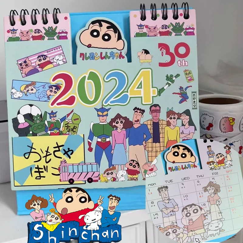 2024-Crayon-Shin-chan-Calendar-Cute-Office-School-Supplies-Calendar ...
