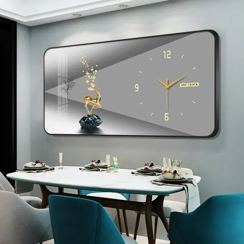 Modern-Light-Luxury-Clock-Fashion-New-Restaurant-Decoration-Painting ...
