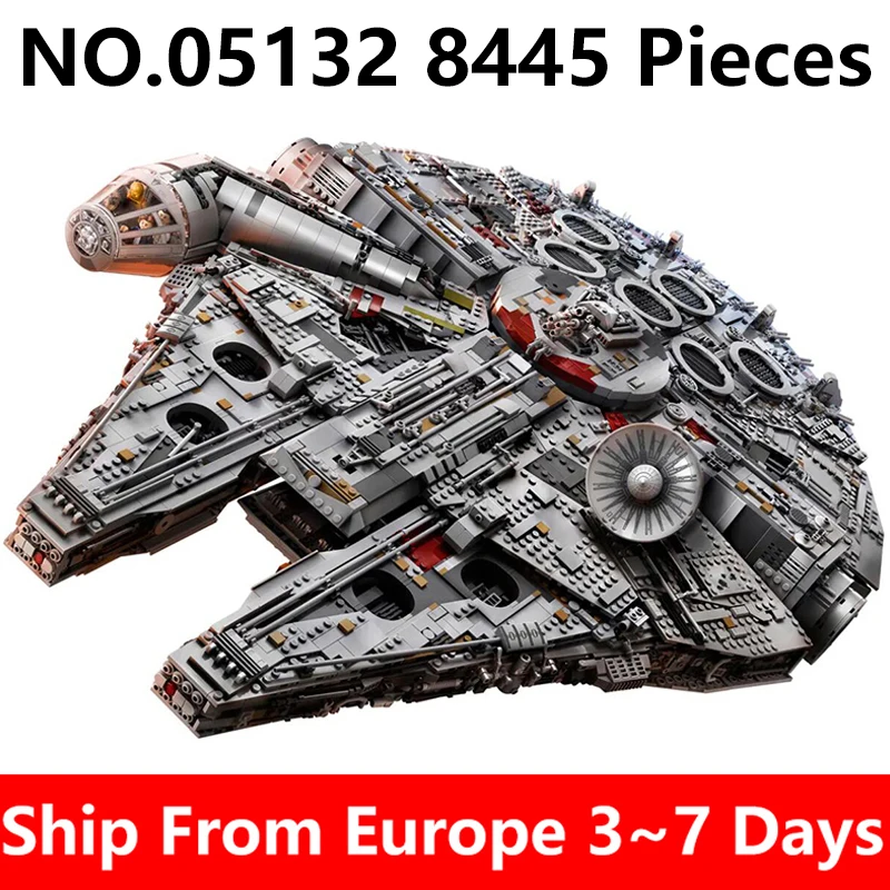 Bloques-de-construcci-n-de-piezas-para-ni-os-Halc-n-Milenario-nave-para ...