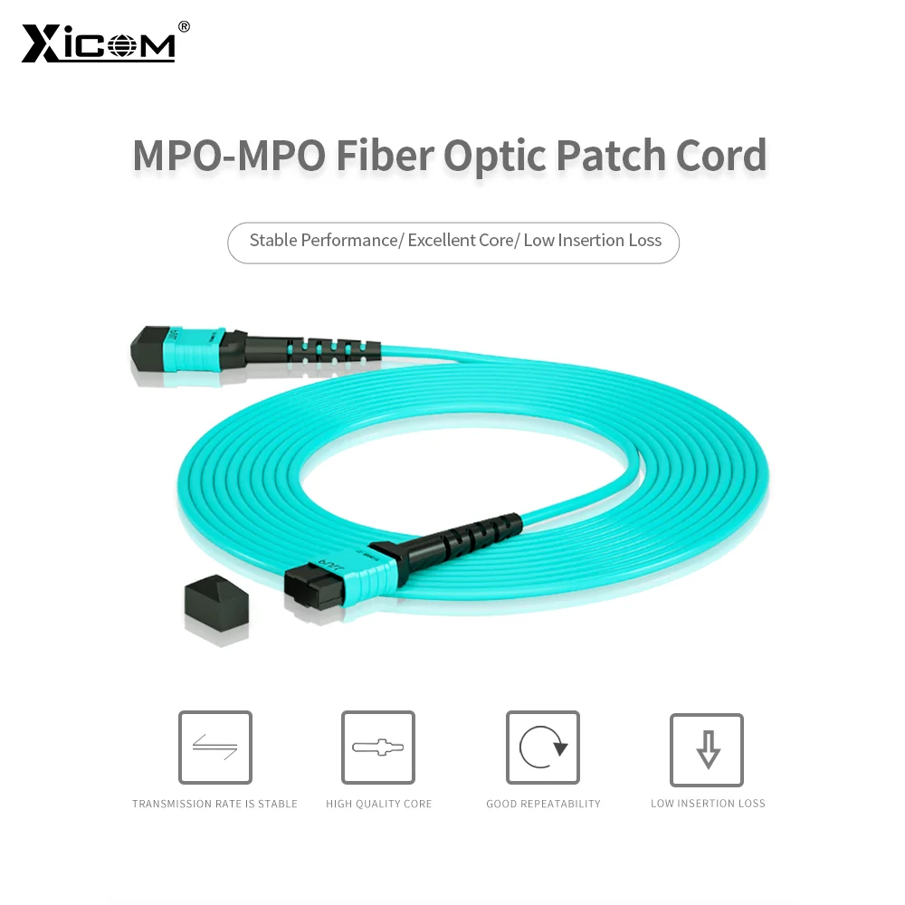 Cable de conexión de fibra óptica 10G, multimodo, MPO-MPO UPC OM3 LSZH ...