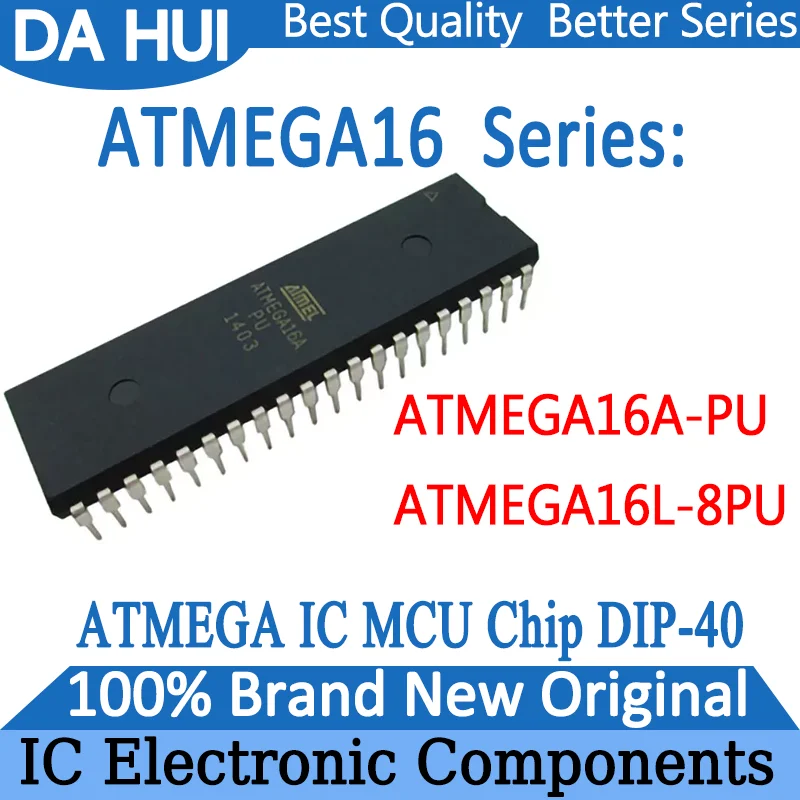 Nuevo Chip ATMEGA16A PU ATMEGA16A ATMEGA16L ATMEGA IC MCU DIP 40, ATMEGA16L 8PU, en stock ...