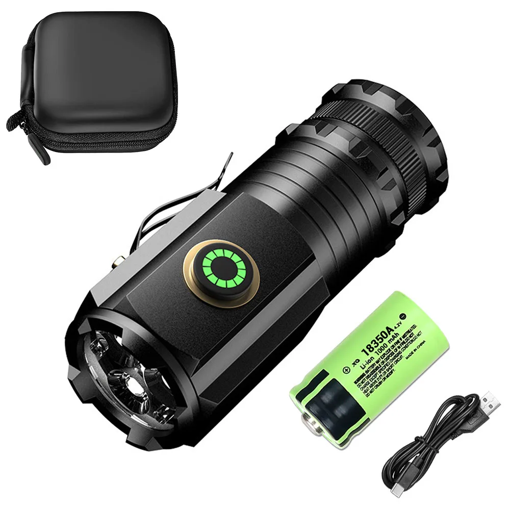 XIWANGFIRE-alloy-F35-Powerful-LED-Flashlight-18350-Torch-1800-lumens ...
