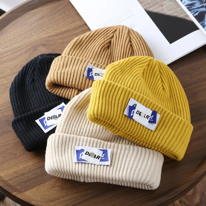 2023-Fashion-New-Autumn-and-Winter-Thickened-Rivet-Curl-Knitted-Hat ...