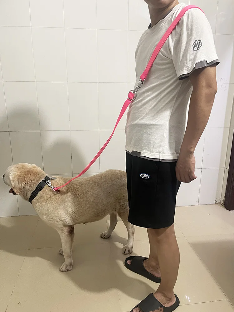 Double-headed-dog-leash-sports-running-anti-winding-nylon-diving ...