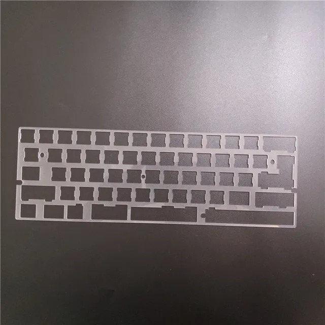 60% PC / CNC Aluminum Plate For Mechanical Keyboard Polycarbonate DZ60 ...