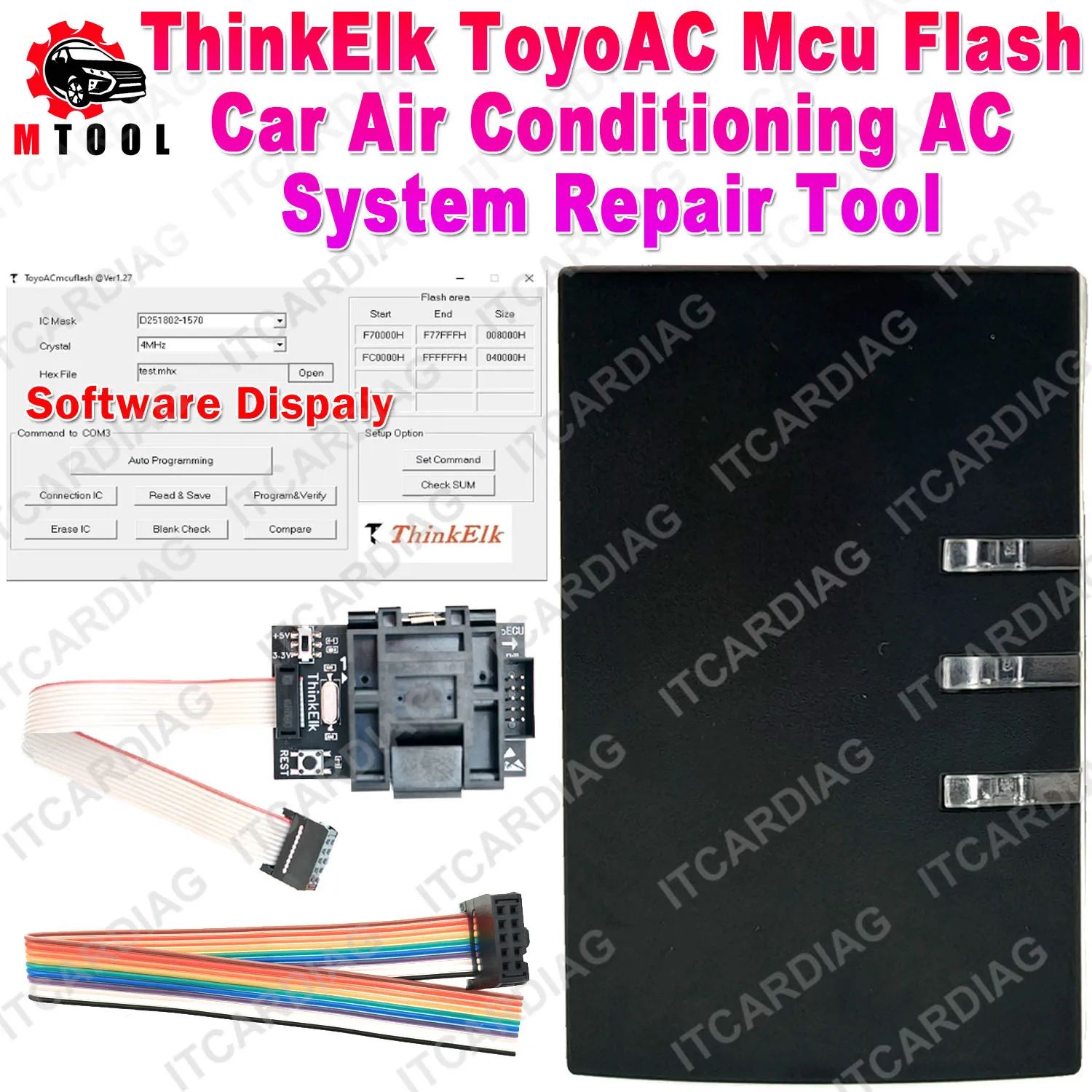 ThinkElk-ToyoAC-Mcu-Flash-Read-Write-251802-1570-CPU-IC-Programmer-for ...