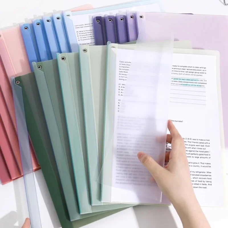 5Pcs Clear Paper File Sleeve Test Paper Organizers Document Folder with ...