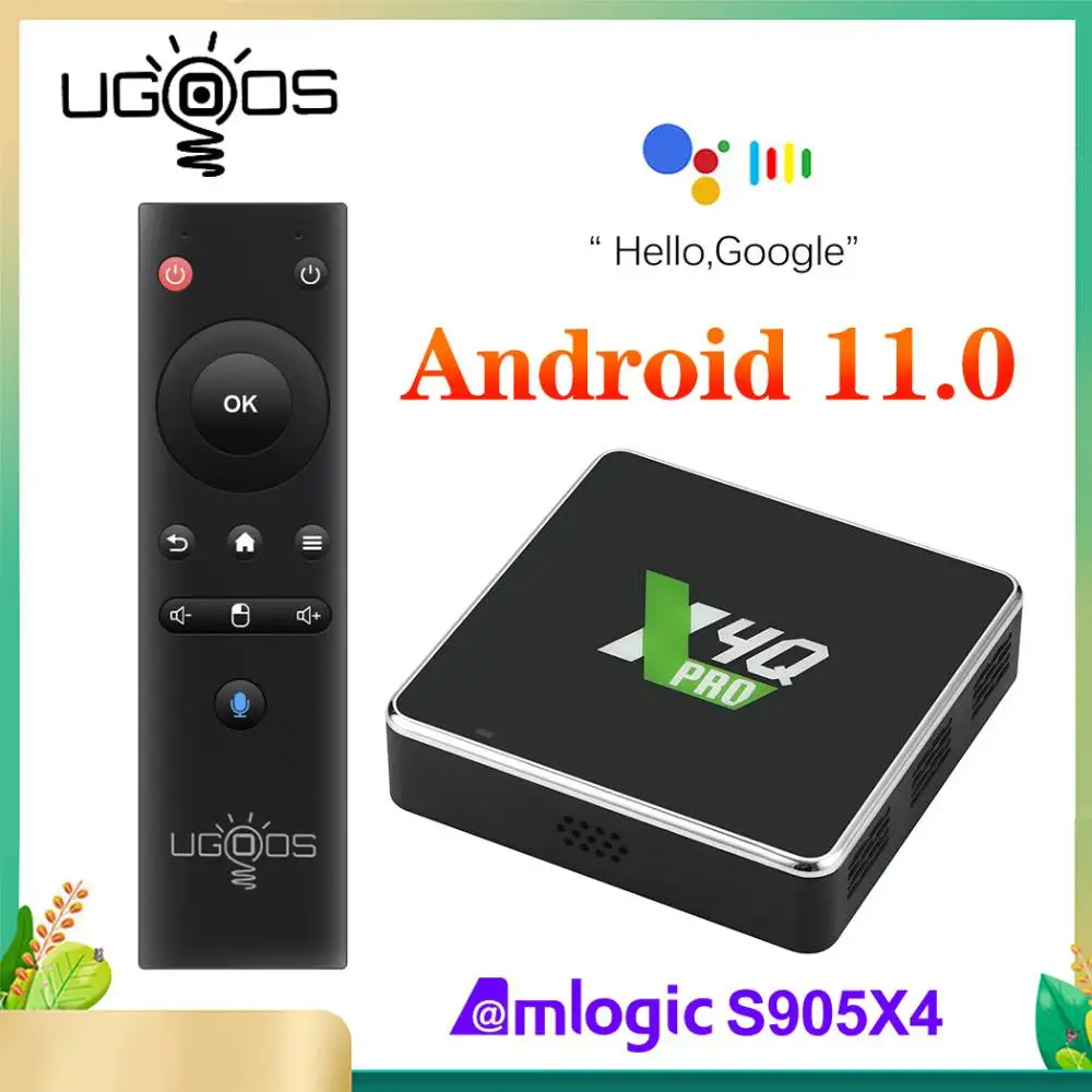 UGOOS-X4Q-Pro-TV-Box-Android-11-Winevine-L1-Amlogic-S905X4-X4Q-Plus ...