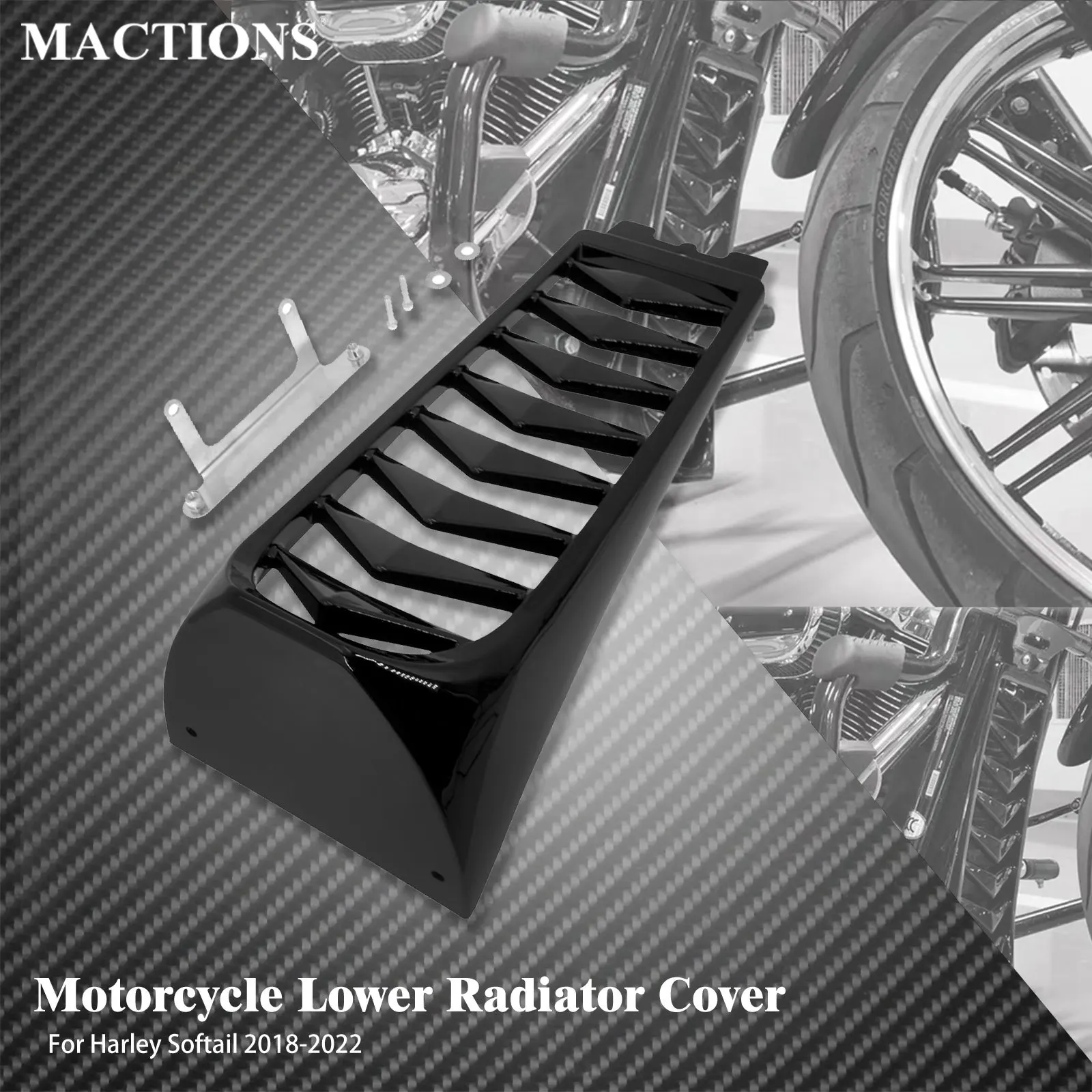 Motorcycle-Front-Fairing-Spoiler-Lower-Radiator-Cover-For-Harley ...