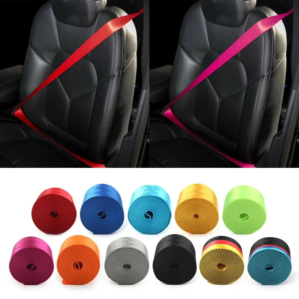 Car-Seat-Belt-Webbing-Polyester-Seat-Lap-Retractable-Nylon-Safety-Strap ...