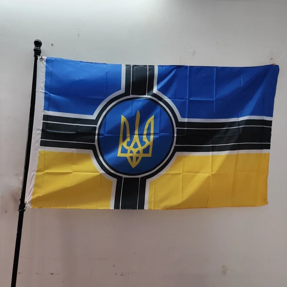 Blue Yellow Ukrainian Flag Ukrainian Cross Flag 90X150cm Hanging ...