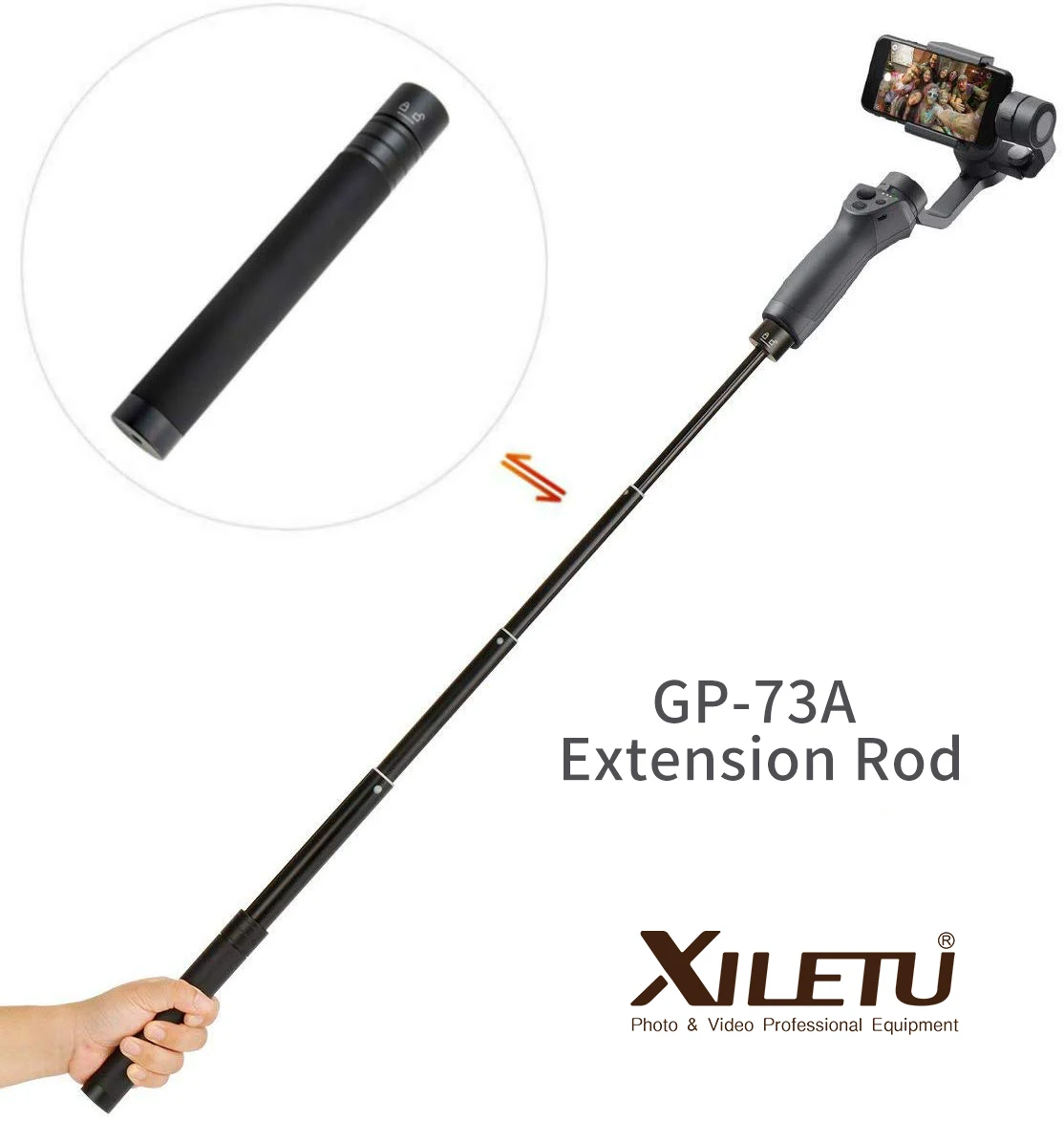 Extension-Rod-Pole-Selfie-Stick-For-Dji-Om-5-Osmo-Mobile-5-4-3-Gimbal ...