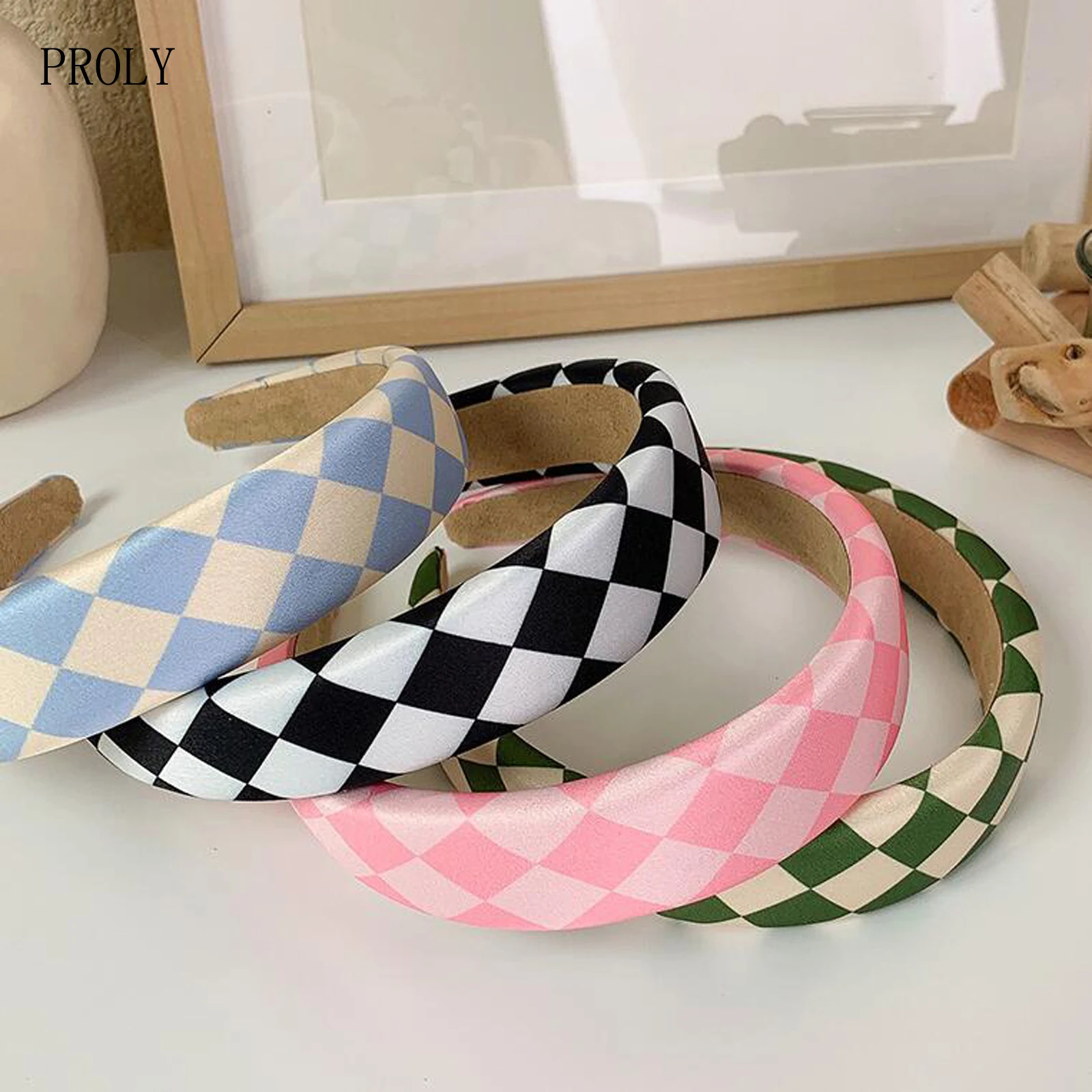 PROLY-New-Fashion-Headband-For-Women-Classic-Plaid-Headwear ...