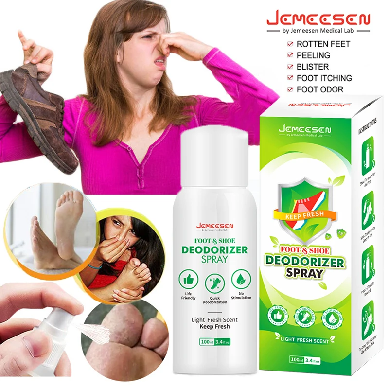 Jemeesen-Spray-de-odor-para-p-s-e-sapatos-Desodorante-antibacteriano ...