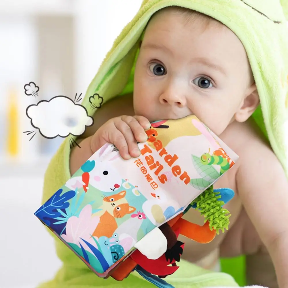 Animals-Tail-Baby-Cloth-Book-Parent-child-Sound-Paper-Kids-Cloth-Book ...