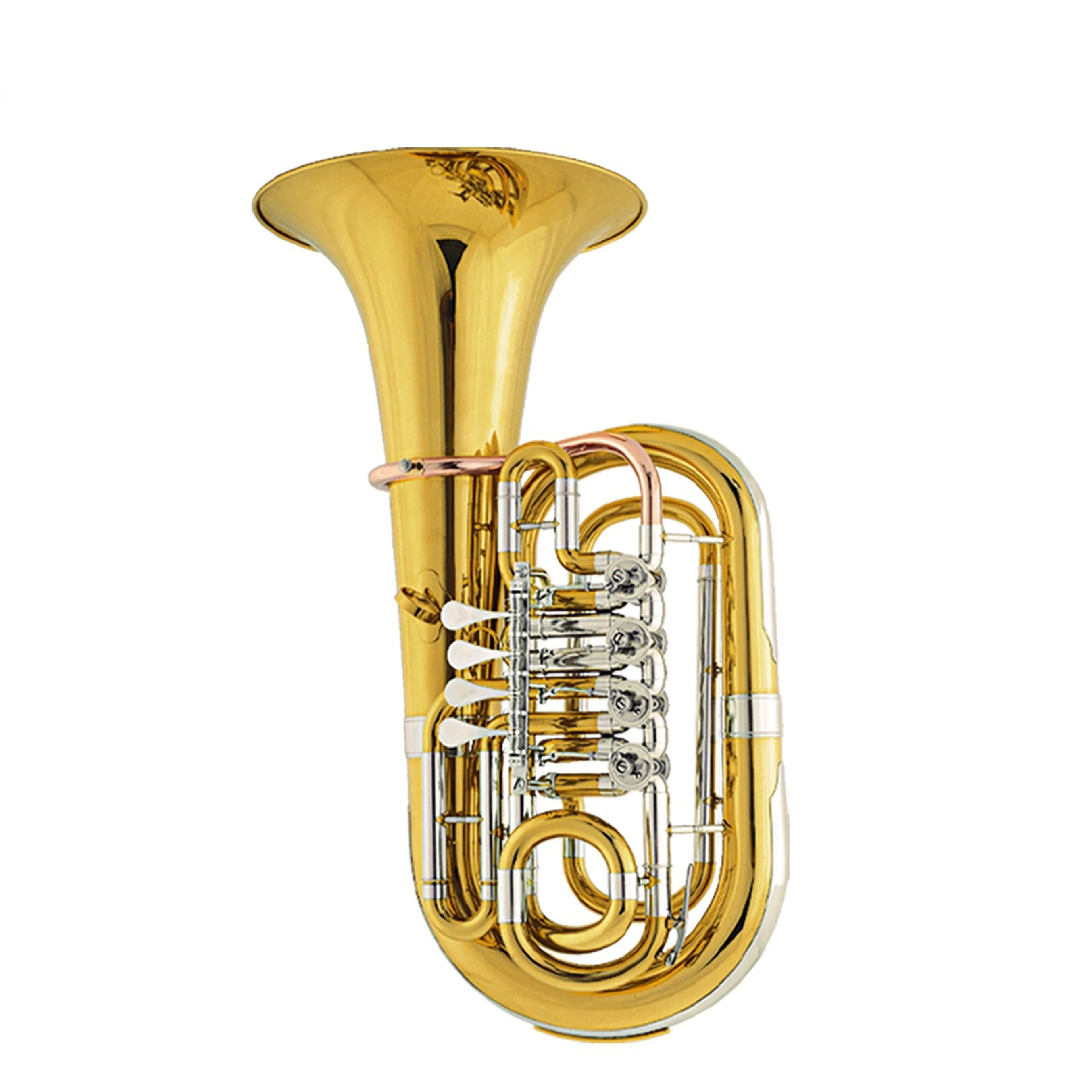 Aileenmusic quente série corpo de bronze amarelo bb chave júnior tuba ...