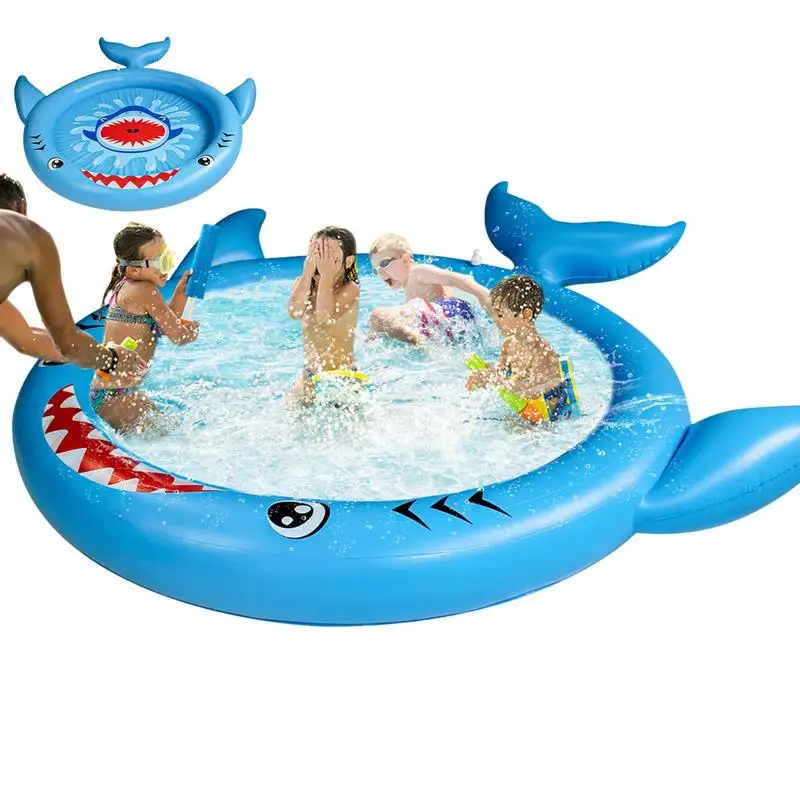 Inflatable-Wading-Bath-Pools-Sprinkler-Pad-Water-Play-Mat-Outdoor-Fun ...