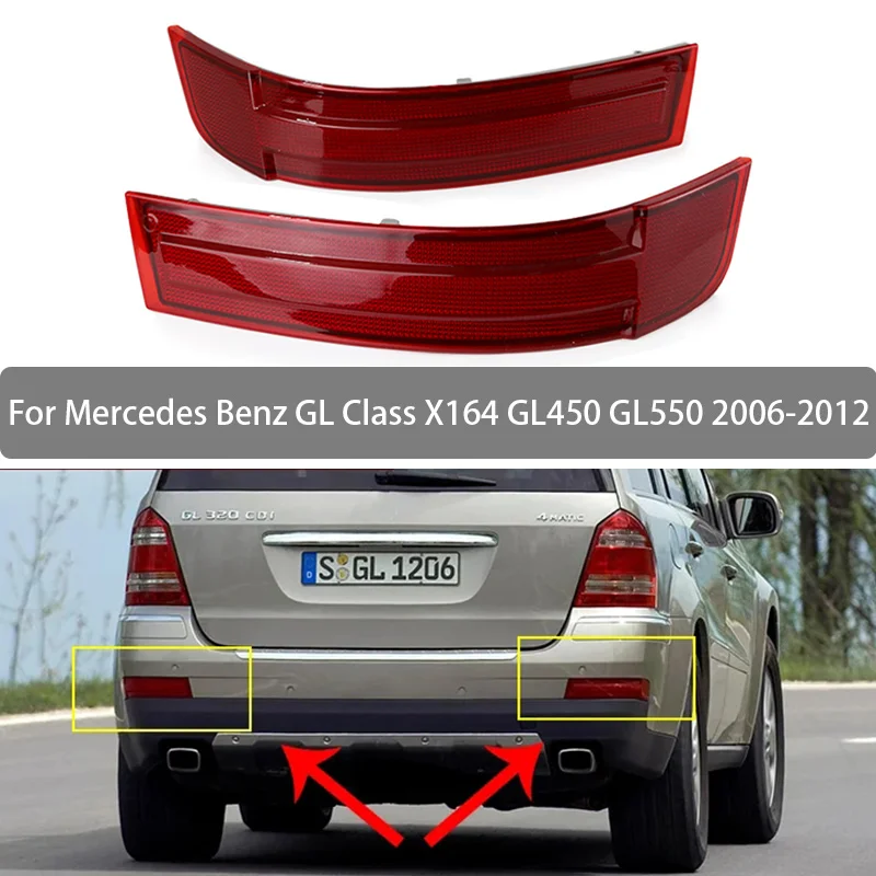 For-Mercedes-Benz-GL-Class-X164-GL450-GL550-2006-2012-Car-Rear-Fog ...