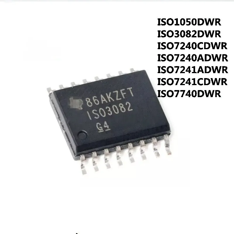 ISO1050DWR, ISO3082DWR, ISO7240CDWR, ISO7240ADWR, ISO7241ADWR ...