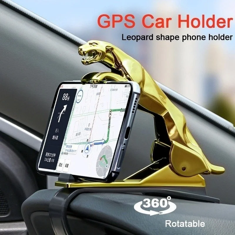 Cool Jaguar Cheetah HUD Car Phone Holder Leopard Cell Phone GPS Stand ...