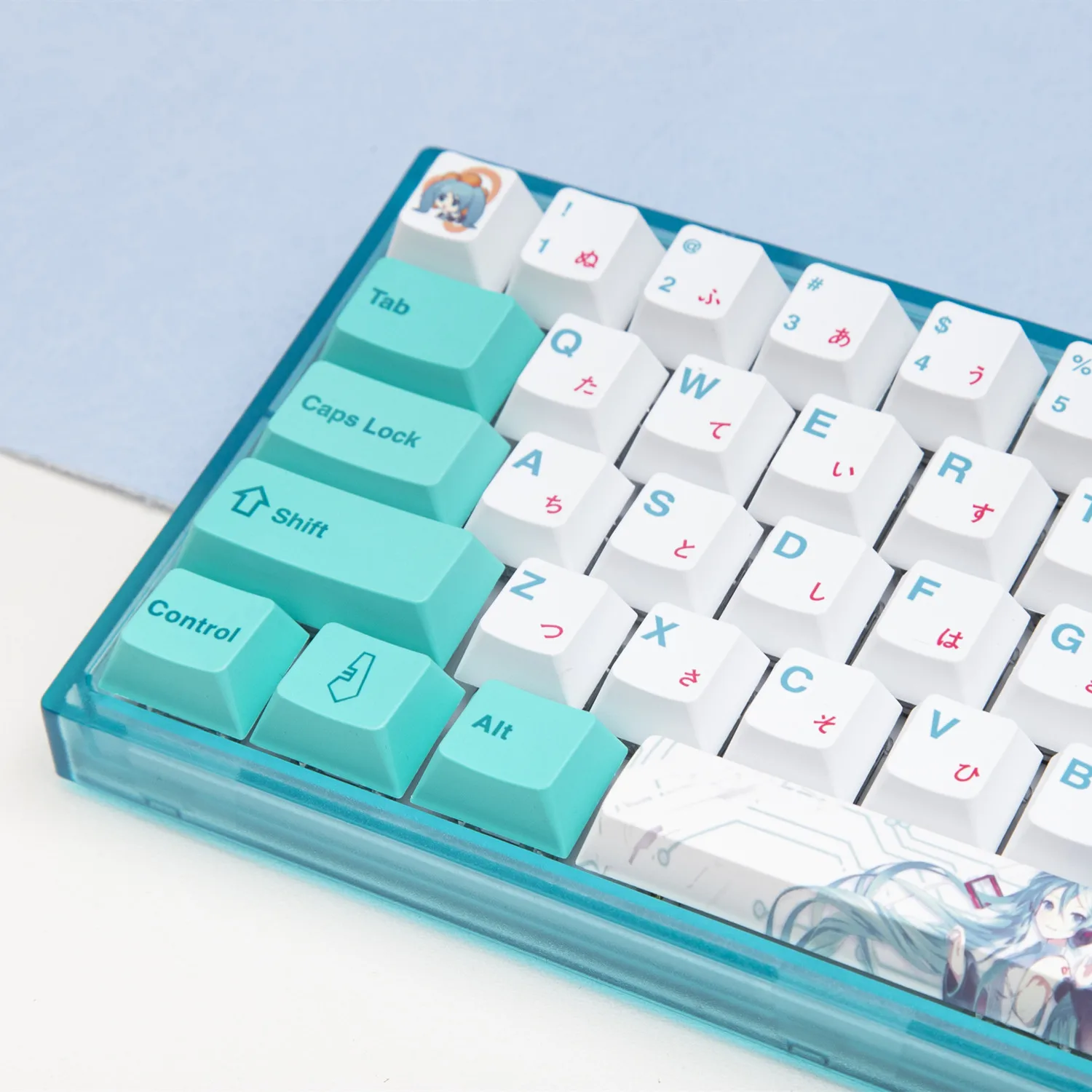 ZHIY 141 Keys/Set Miku Keycaps PBT Cherry Profile Dye Sublimation Anime ...