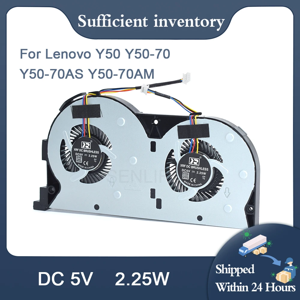 Laptop Cooling Fan For Lenovo Y50 Y50-70 Y50-70as Y50-70am Radiator ...