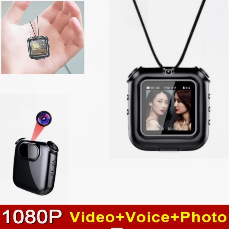 1080P-HD-Mini-Body-Camera-Portable-Clip-Necklace-Action-Cam-Dispaly ...