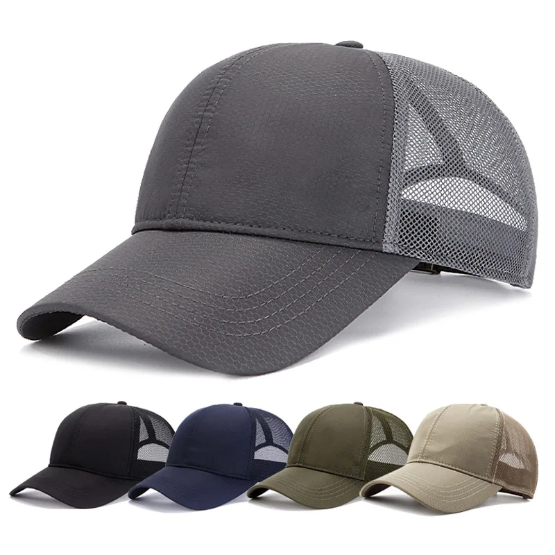 XXXL Men Women Baseball Cap Big Head Plus Size Summer Mesh Top Quality ...