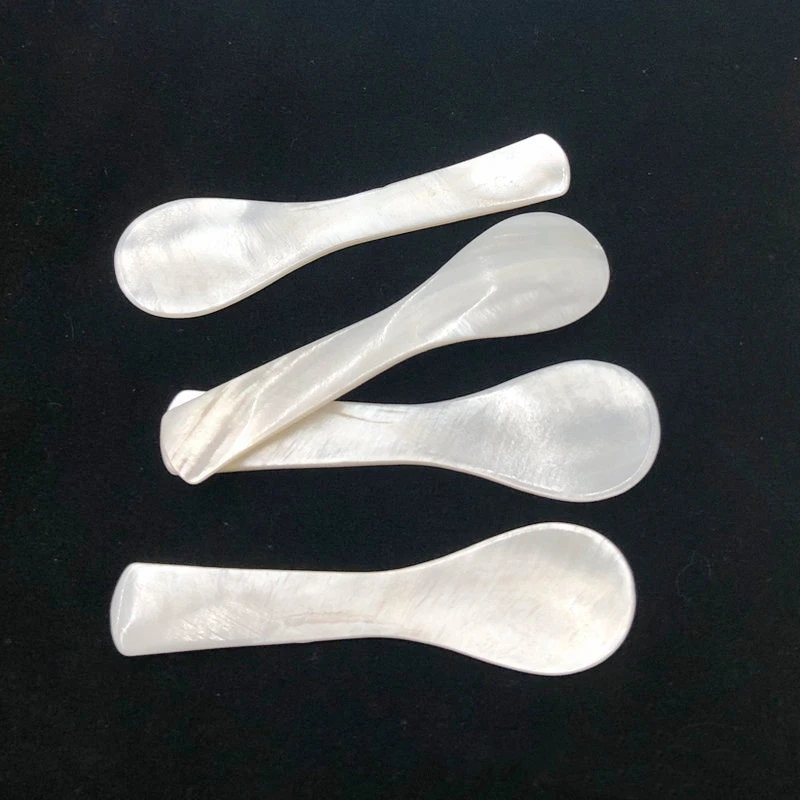 Natural Shell Small Spoon For Holding Scoop Mask Caviar Ice Cream ...