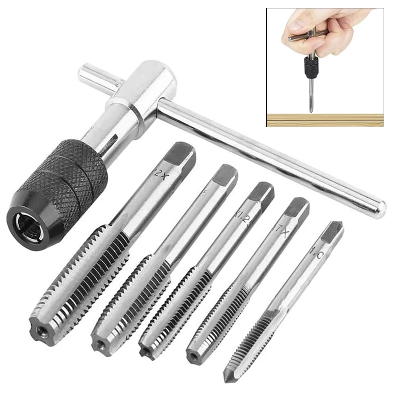 High-Quality-T-type-Wrench-Drill-Set-Hand-Tapping-Tools-Machine-Screw ...