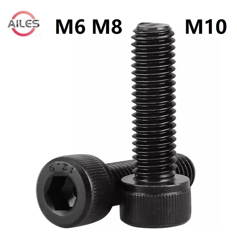 12-9-Grade-M6-M8-M10-Full-Thread-Tooth-Hex-Bolts-Hexagon-Socket-Head ...