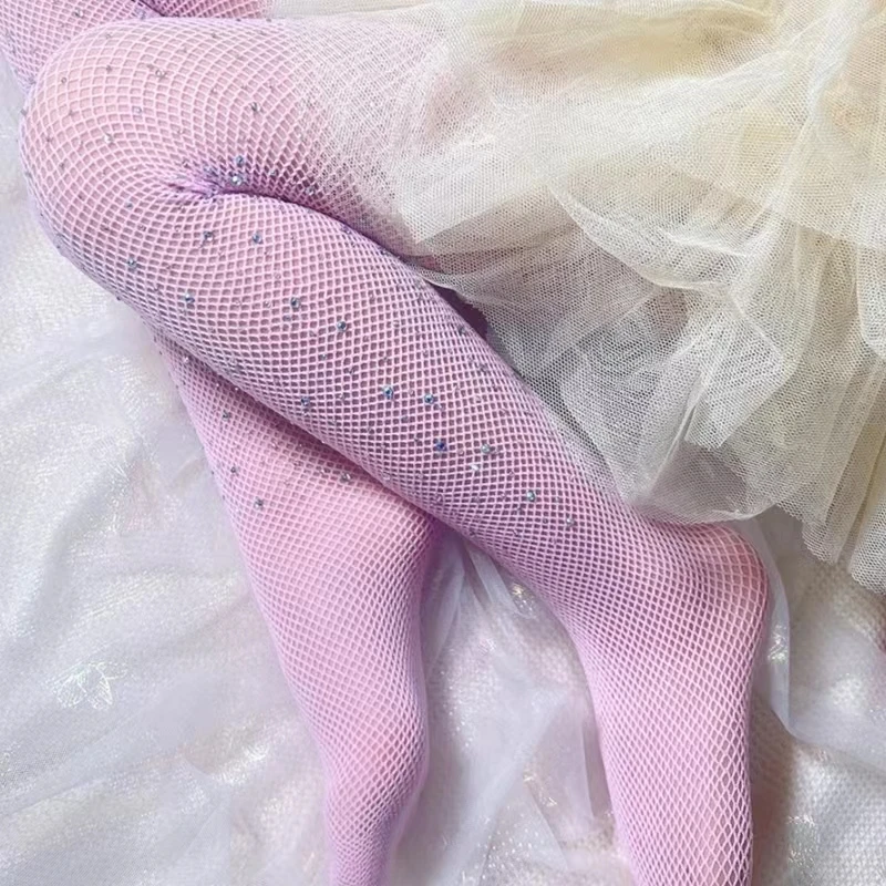 Girls' Baby Fishing Net Stockings Children's Rhinestone Jumpsuit ...