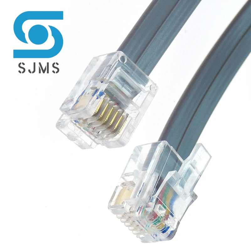 6P6-Cable-Gray-DIY-6-Core-Jumper-Cable-Connector-for-Robot-Toy-Data ...