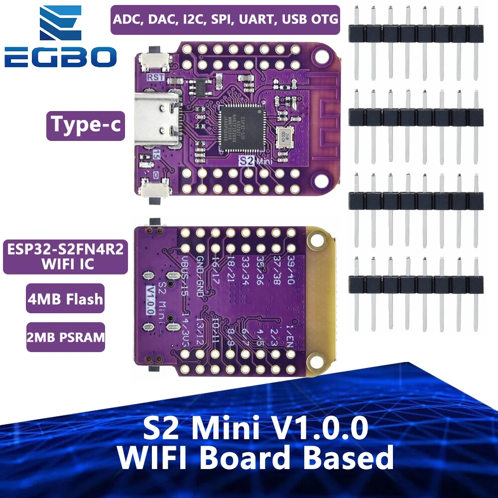 1-10PCS-EGBO-ESP32-S2-Mini-WIFI-Board-Based-ESP32-S2FN4R2-4MB-FLASH-2MB ...