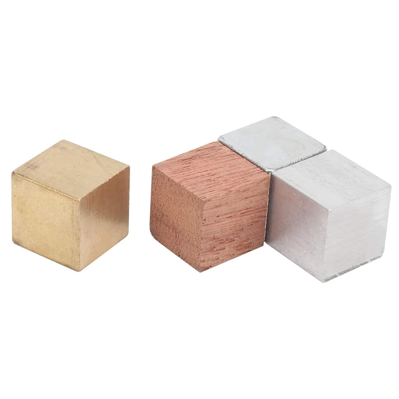 A13E-4PCS Cubes Set For Density Measurement Same Volume Different Mass ...