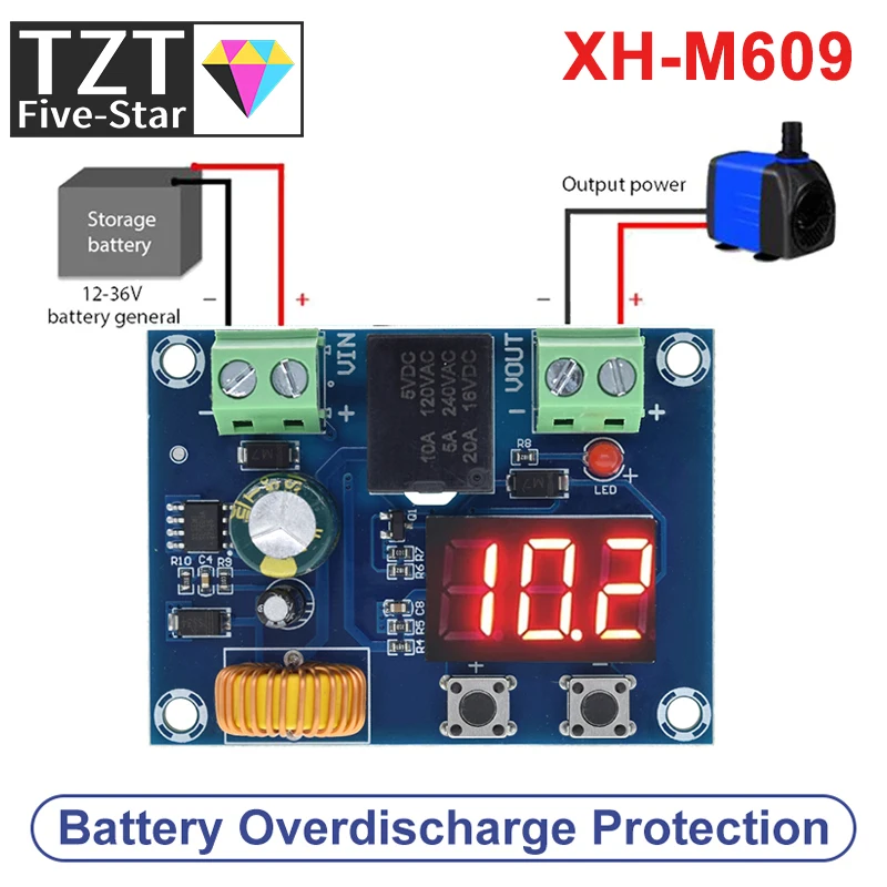 XH-M609-DC-12V-36V-Charger-Module-Voltage-OverDischarge-Battery ...