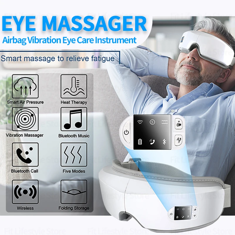 4D-Smart-Eye-Massager-with-Heat-Vibration-Airbag-Vibrator-Eyes-Care ...