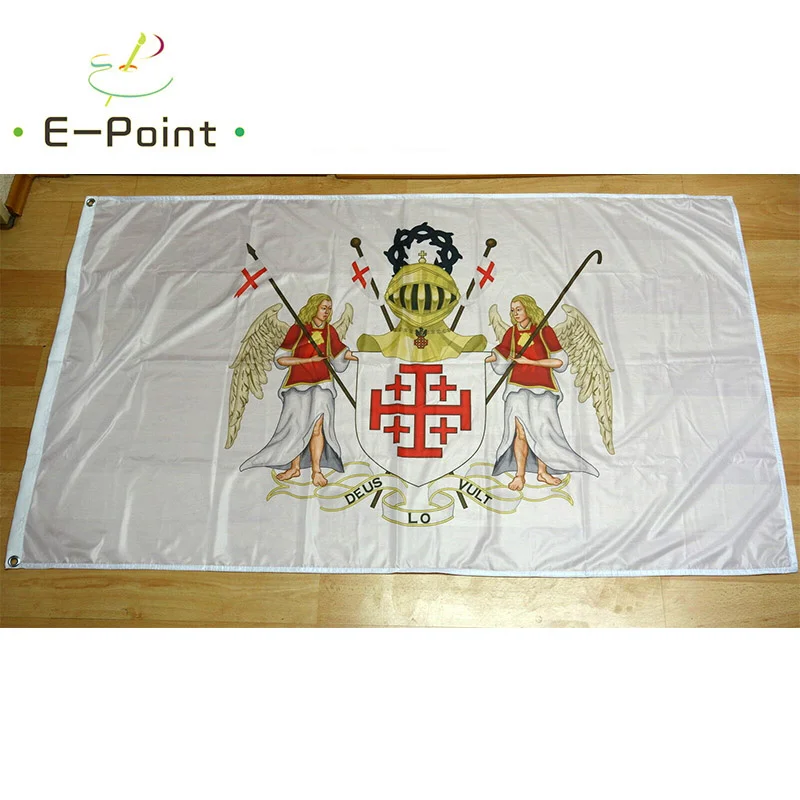 Bandera-de-la-orden-de-los-caballeros-del-santo-sepulcro-a-la-cresta-de ...