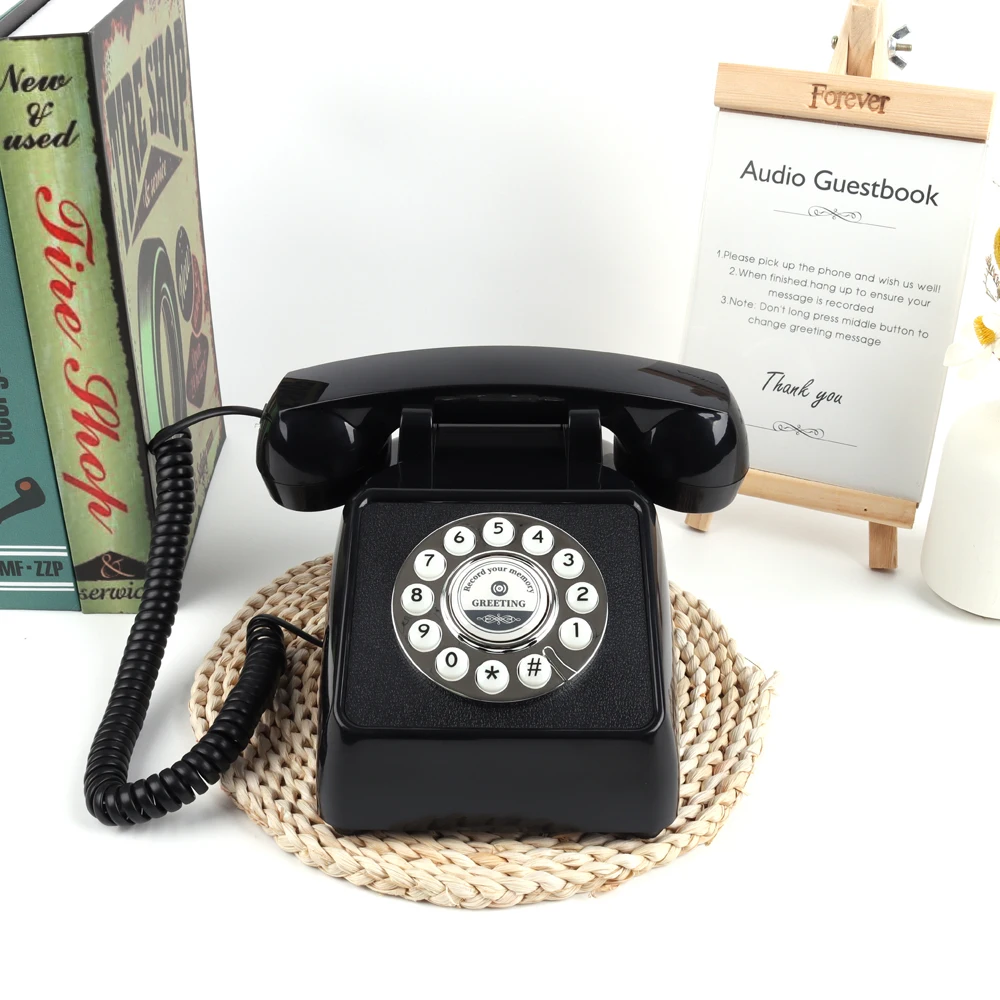 CHEETA-wholesale-wedding-event-audio-guest-book-phone-white-push-button ...