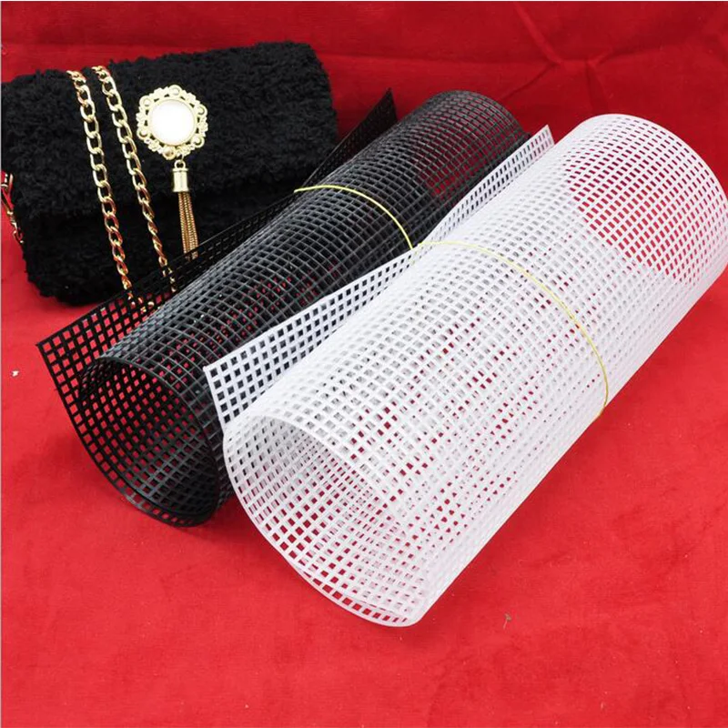 60-42CM-Plastic-Mesh-Cloth-Bag-Rug-Thread-Hook-Craft-Supplies-Diy ...