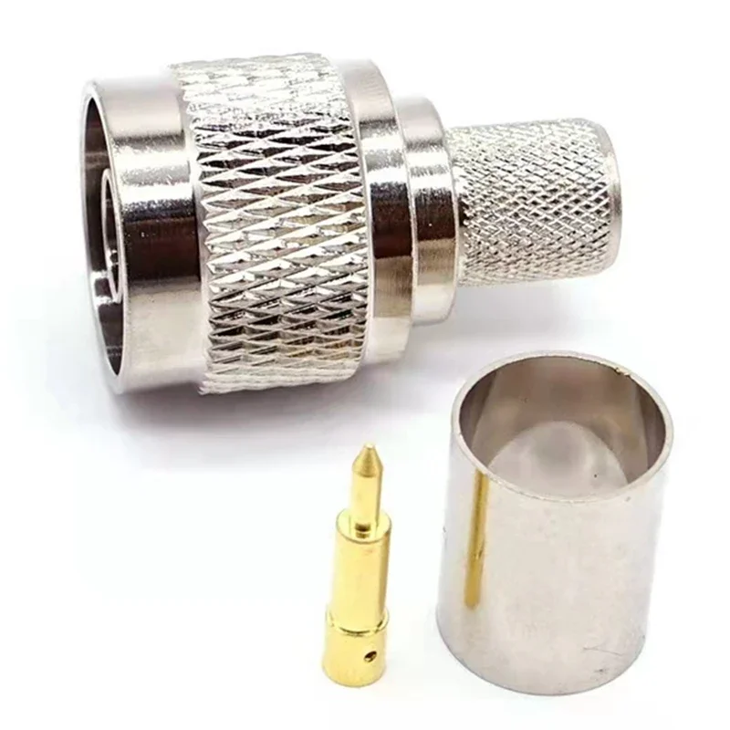 1Pcs L16 N Male Plug Connector N Male Clamp Crimp for RG8 LMR-400 Cable ...