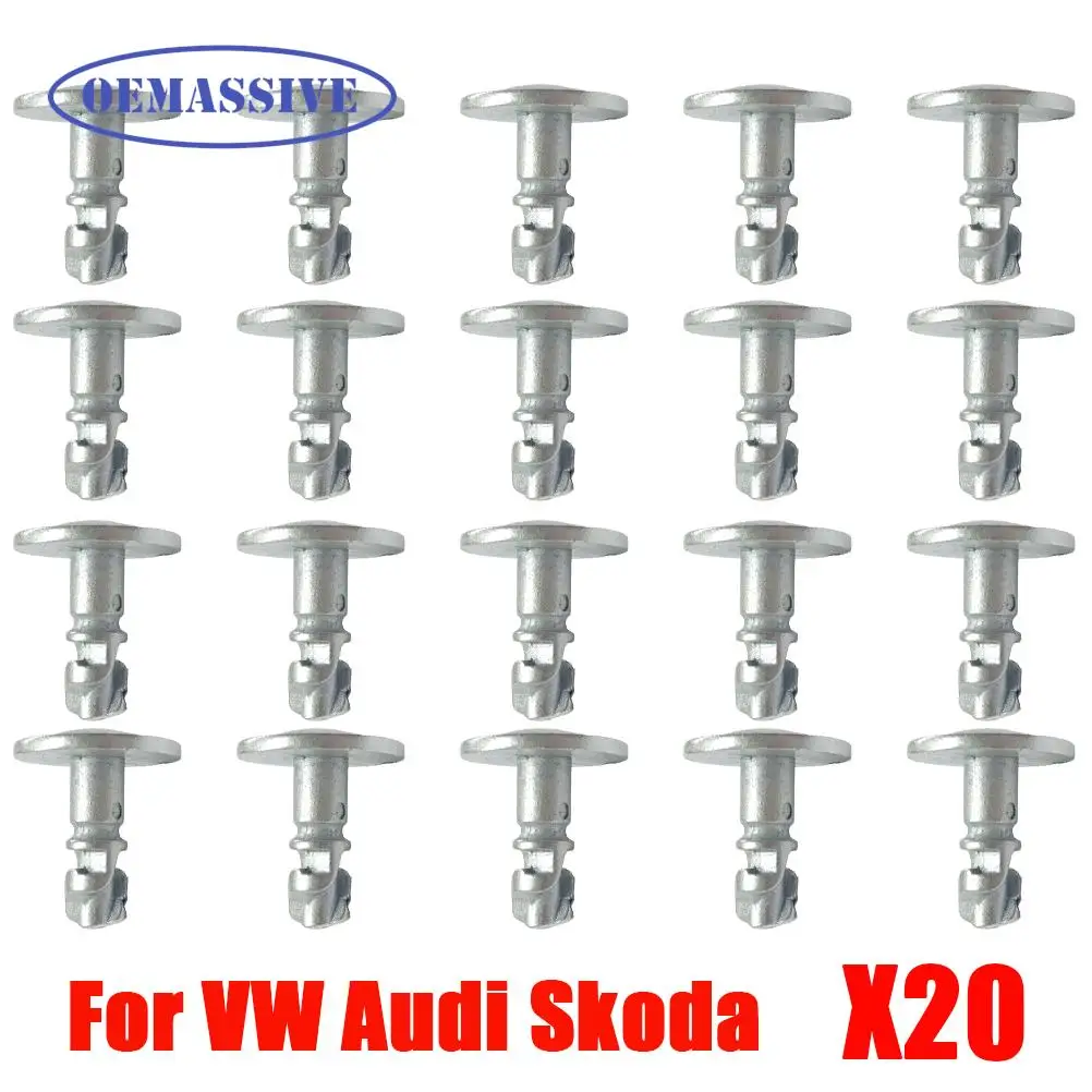 OEMASSIVE-20Pcs-Engine-Undertray-Cover-Clips-Bottom-Shield-Metal-Screws ...