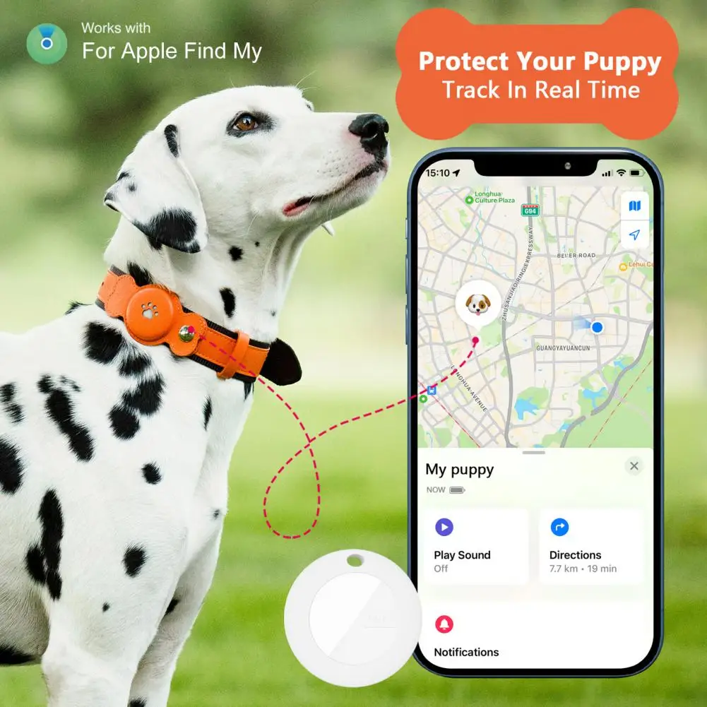 Pet-Collar-with-Waterproof-GPS-Tracker-Dogs-Real-Time-Location-Tracking ...