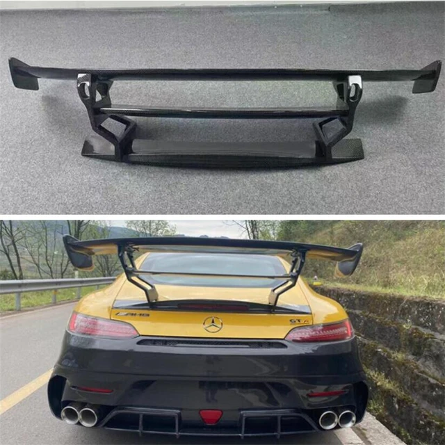 For Mercedes Benz AMG GT GTS GTC GTR 2015-2023 Real Carbon Fiber Spoiler REAR WING TRUNK LIP ...