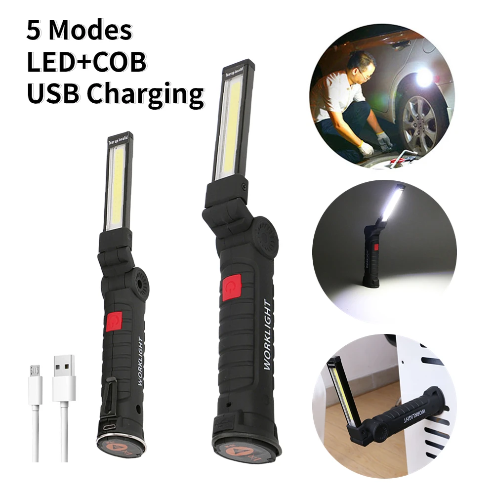 Multifunctional USB Charging COB Work Light LED Inspection Light ...