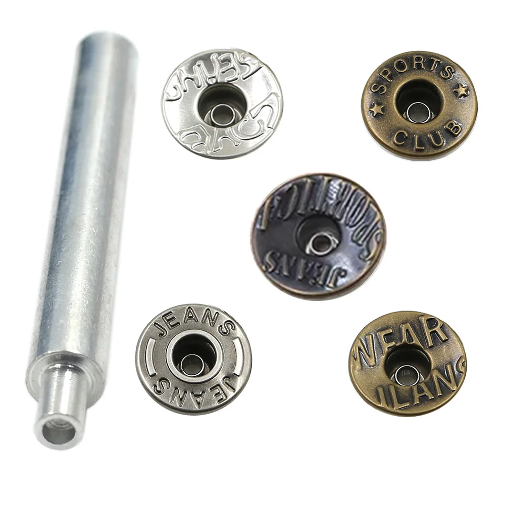 20 jeans buttons with plating tools For bulk Diy Clothing Flatback ...