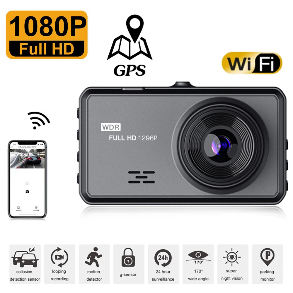 Dash-Cam-WiFi-GPS-Car-DVR-Vehicle-Camera-1080P-Full-HD-Drive-Video ...